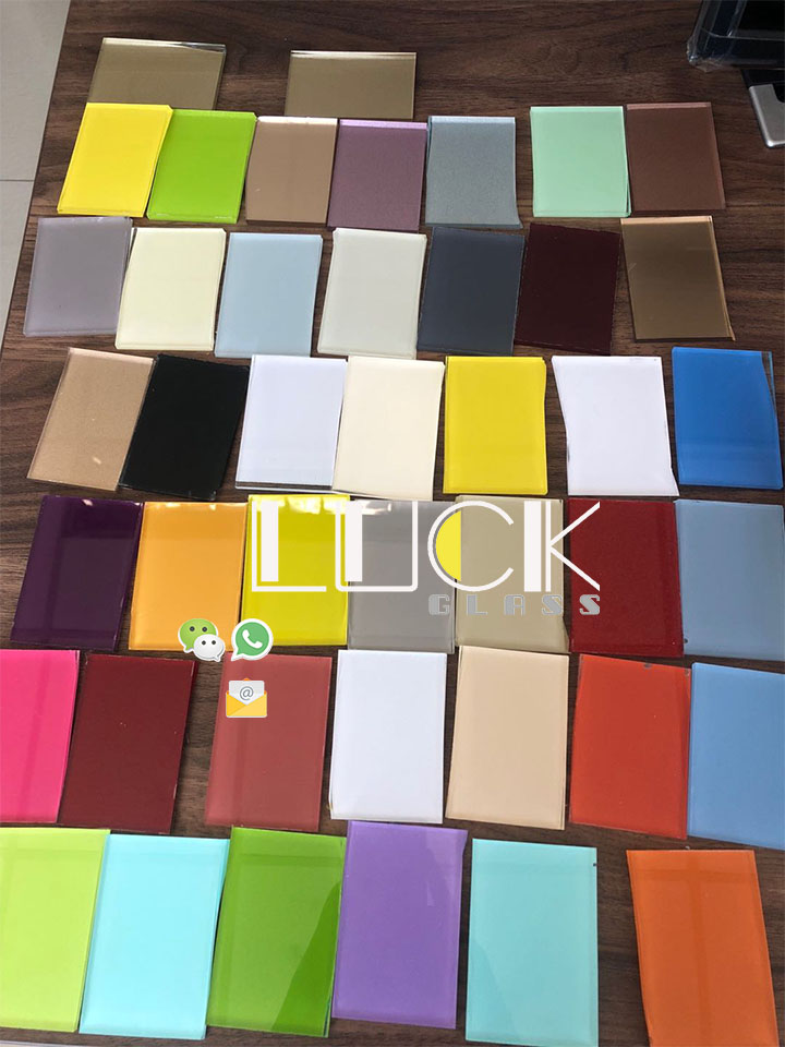 Luck RAL color Lacquered glass, Back Painted Glass for Kitchen Back ...