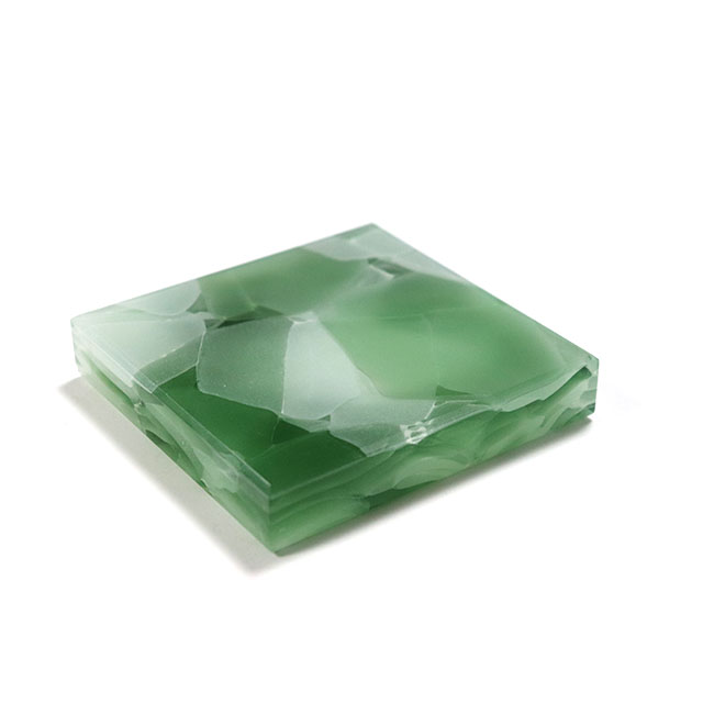 Luck Backlit Recycled Jade Glass Stone Slabs with Light transmission ...
